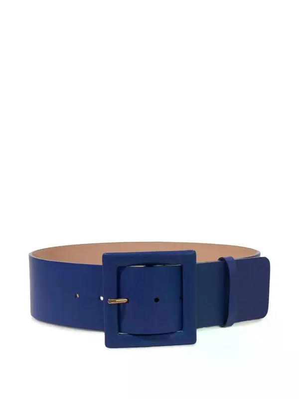 Carolina Herrera Leather Belt With Buckle Fastening - Blue