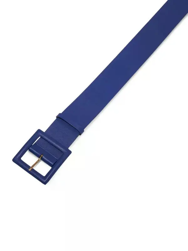 Carolina Herrera Leather Belt With Buckle Fastening - Blue