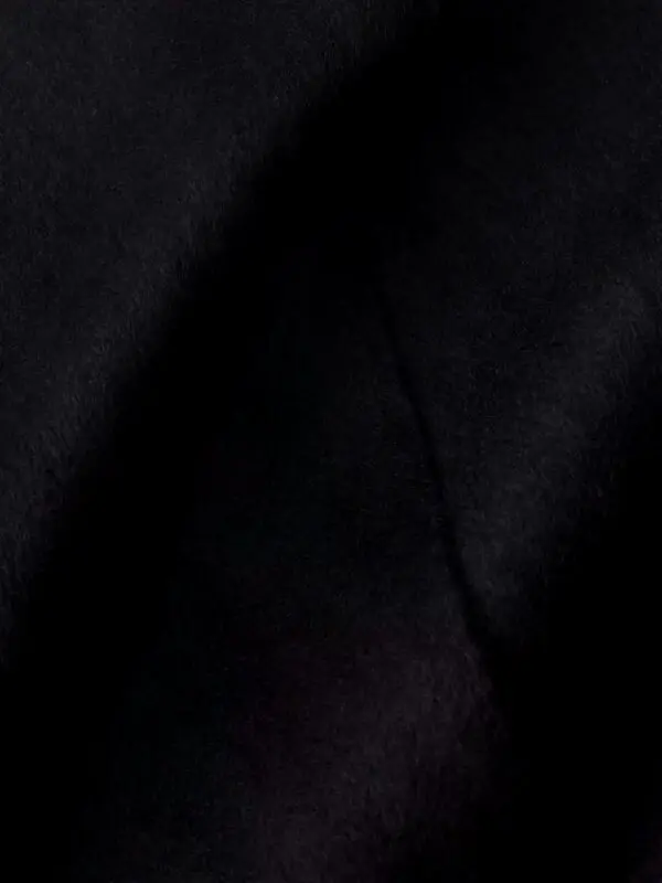 Prada Logo-plaque Silk-cashmere Scarf - Black