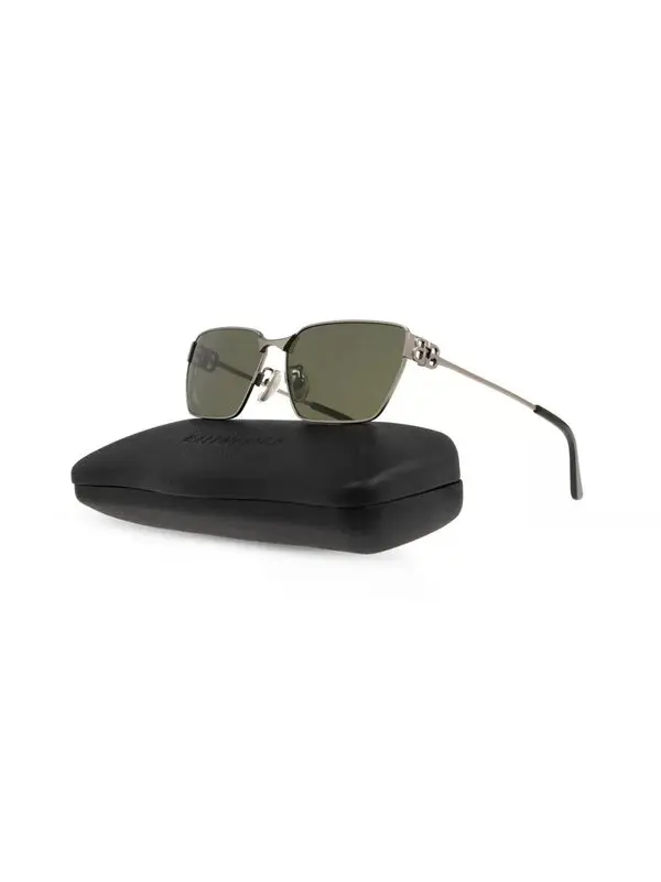 Balenciaga Bb-plaque Rectangle-frame Sunglasses