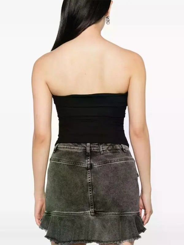Moschino Ruched Bandeau Top