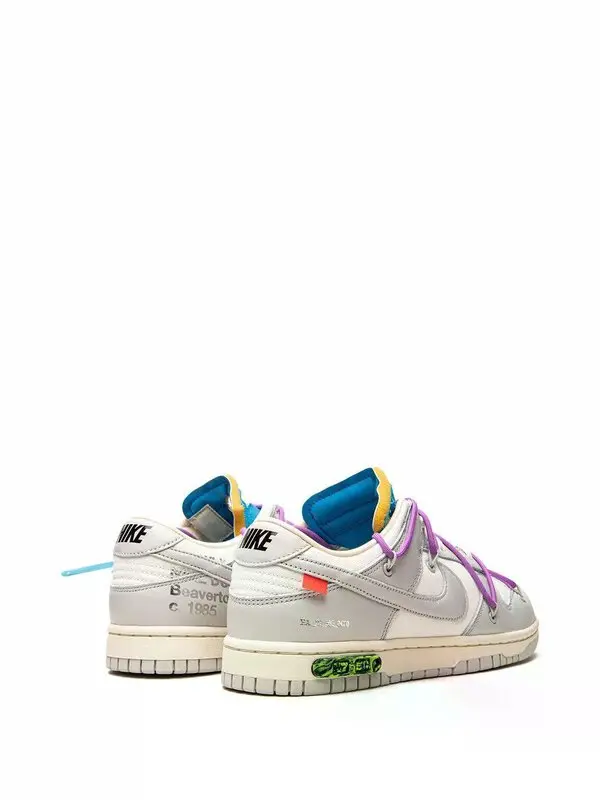 Nike X Off White Dunk Low Lot 47 Sneakers - White