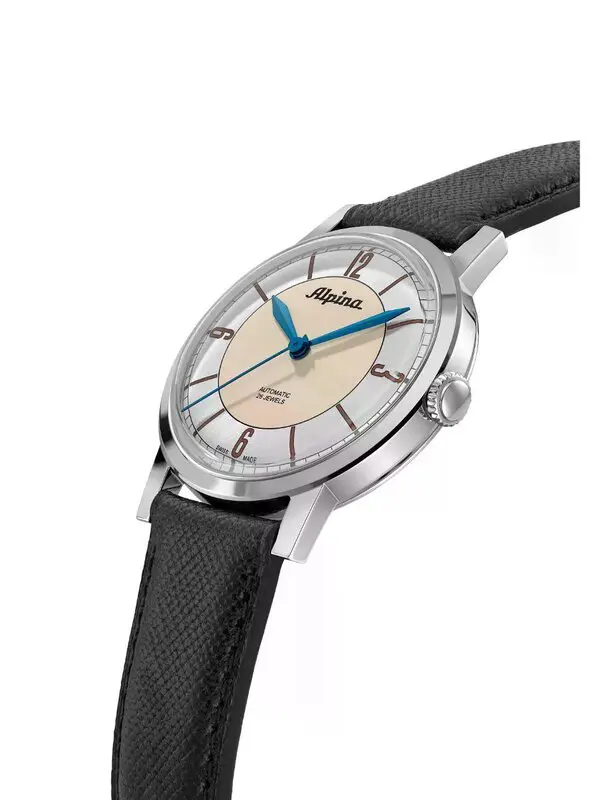 ALPINA Stainless Steel Calfskin Leather Strap Automatic Watch