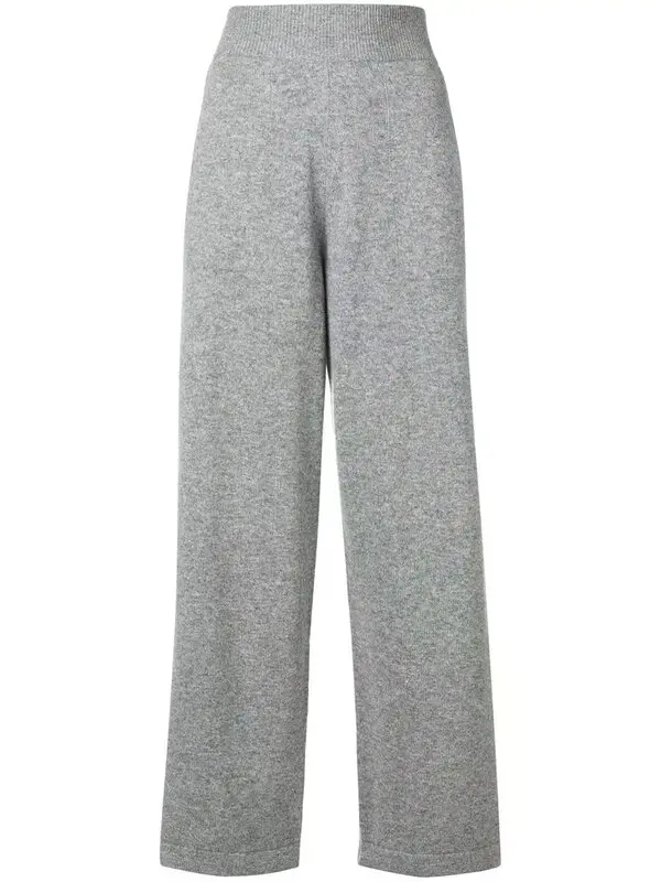 BARRIE Ribbed Waistband Track Pants - Grey