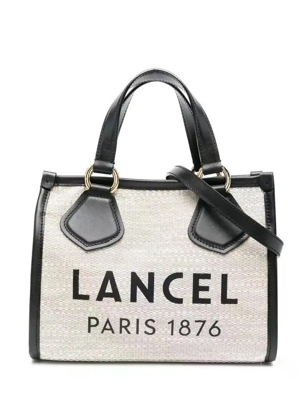 LANCEL Logo Print Tote Bag