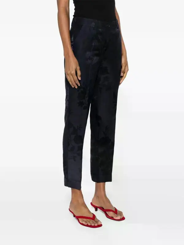 P.a.r.o.s.h Tailored Trousers With Floral Jacquard