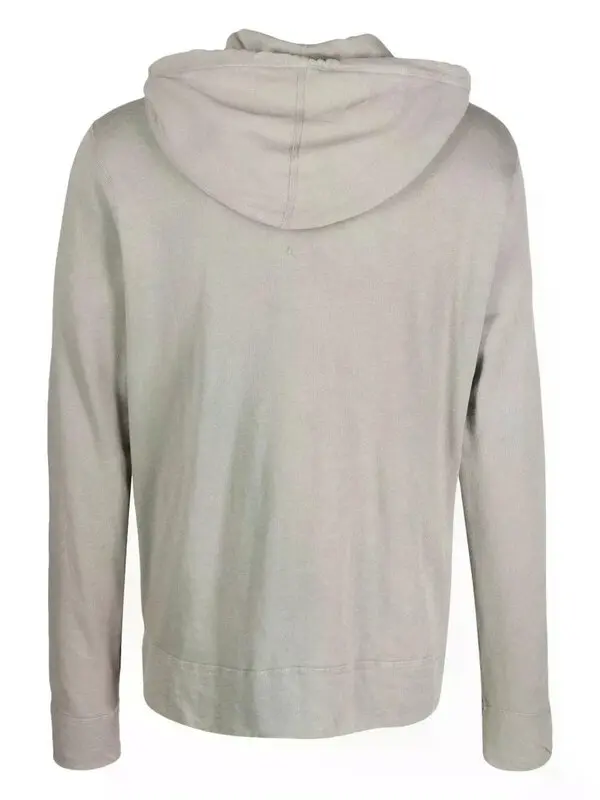 JAMES PERSE Supima Cotton Zip-up Hoodie - Grey