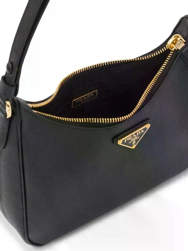Prada Re-edition Leather Mini Bag - Black
