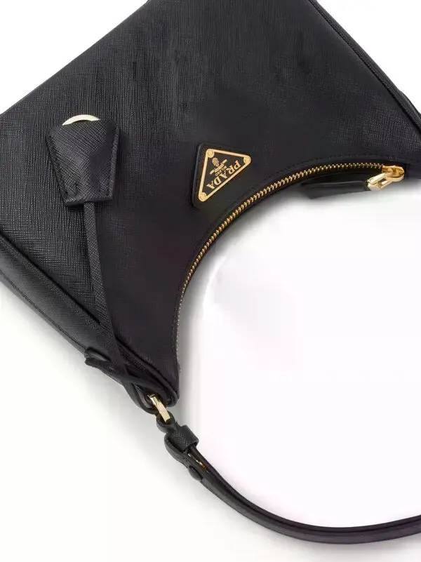 Prada Re-edition Leather Mini Bag - Black