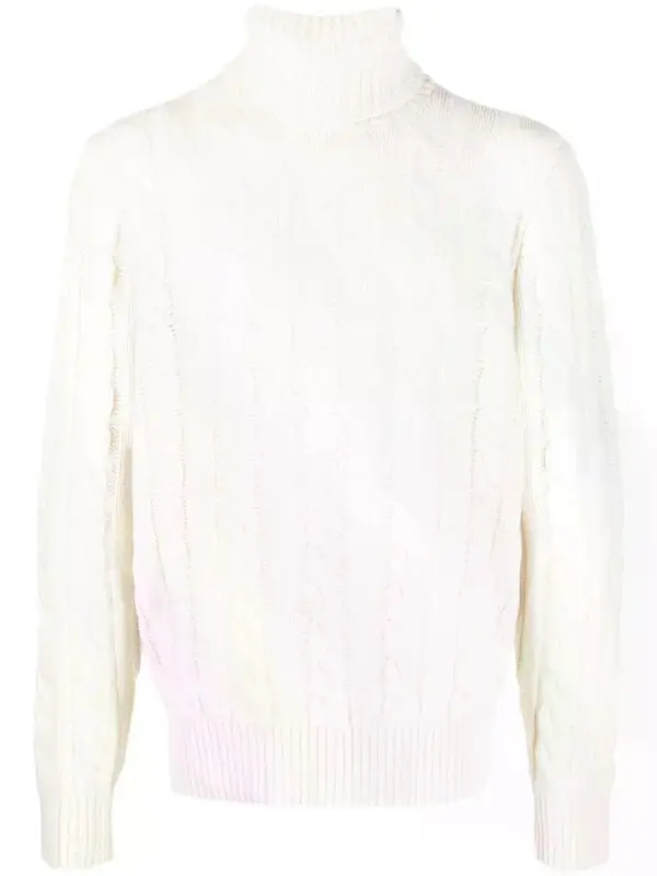 Polo Ralph Lauren Roll-neck Cable-knit Jumper - Neutrals