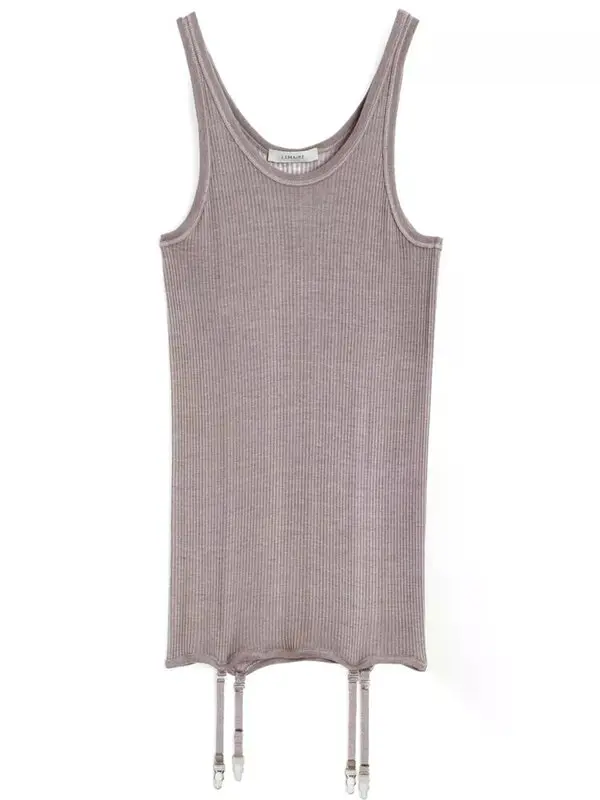 LEMAIRE Seamless Wool Tank Top With Elasticated Straps - Pink