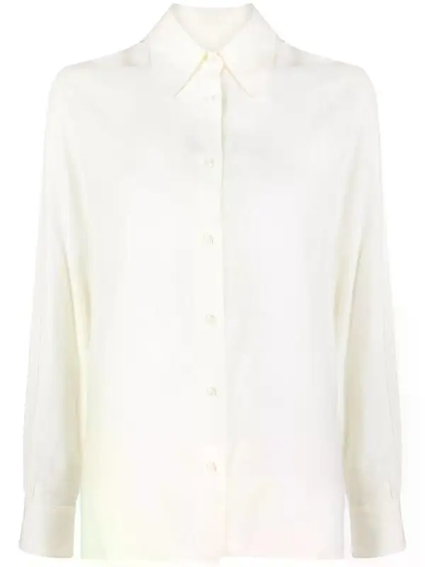 Officine Générale Pointed Collar Button-up Shirt - Neutrals