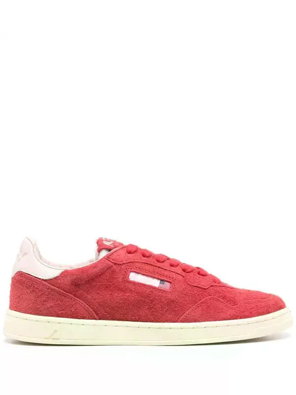 AUTRY Medalist Suede Low-top Sneakers - Red