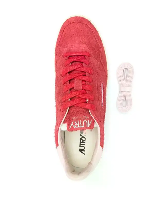 AUTRY Medalist Suede Low-top Sneakers - Red