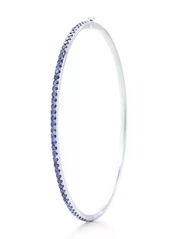 Kwiat 18kt White Gold Sapphire Bangle