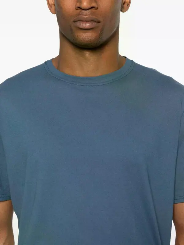 Fedeli Short-sleeve Cotton T-shirt - Blue