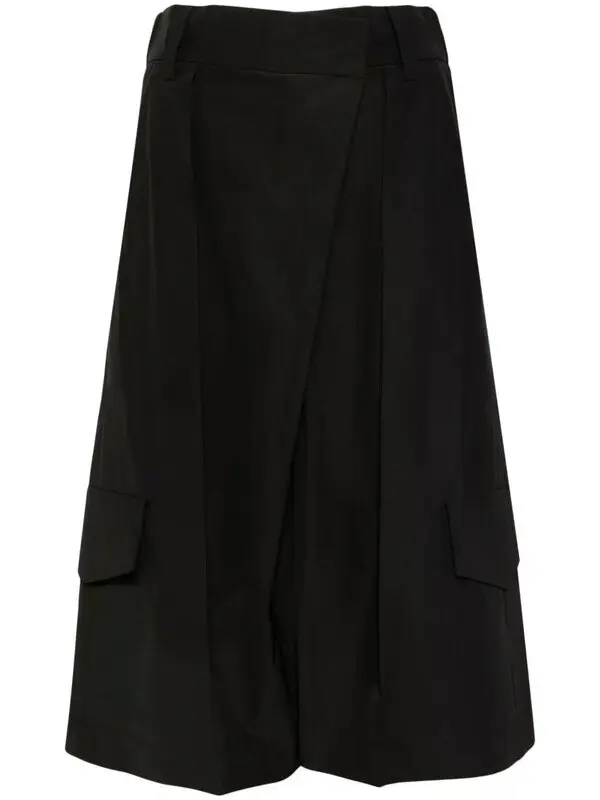 Gaze De Lin Asymmetric Shorts - Black