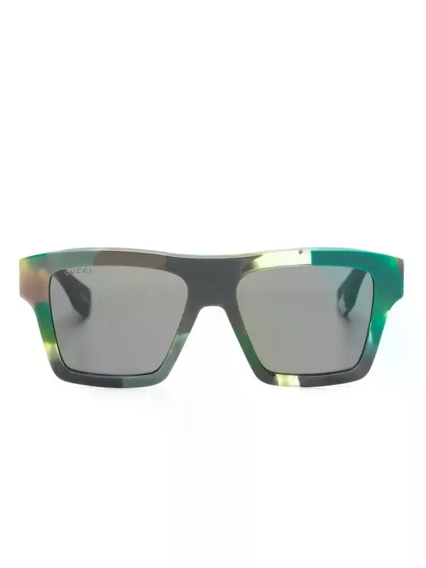 Gucci Square Frame Sunglasses - Green