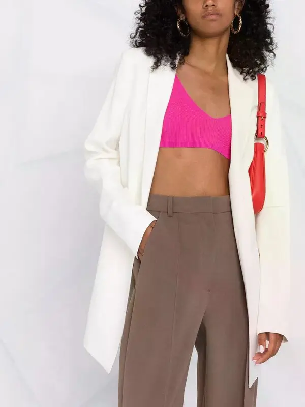 Jacquemus Le Bandeau Valensole Knitted Bralette - Pink