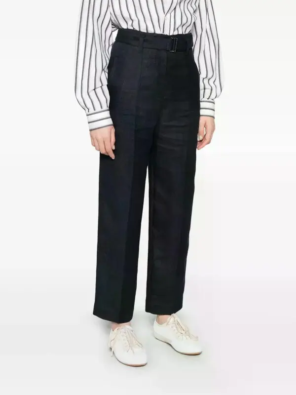 Brunello Cucinelli Belted Linen Trousers