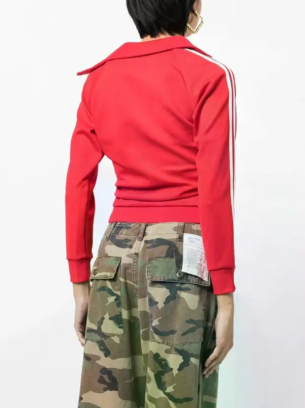 GROUND ZERO Logo-patch Zip-up Jacket - Red