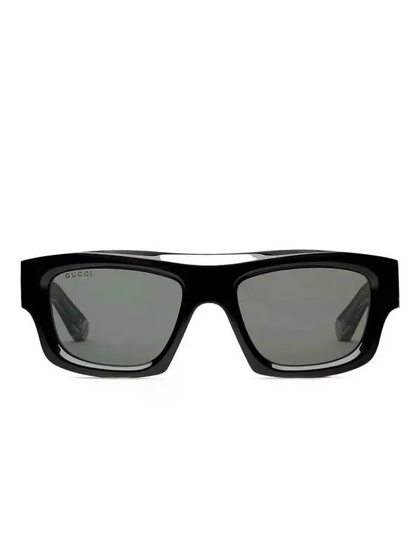 Gucci Rectangle Frame Sunglasses - Black