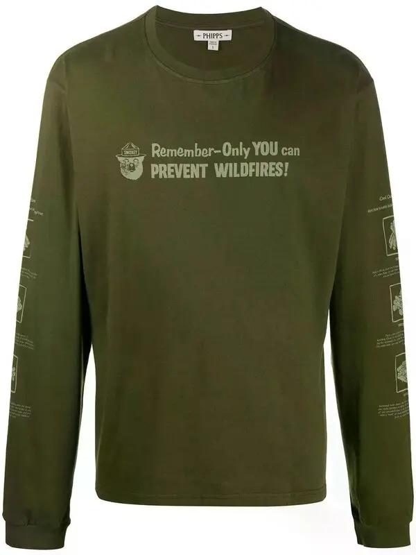 PHIPPS Slogan Print Sweatshirt