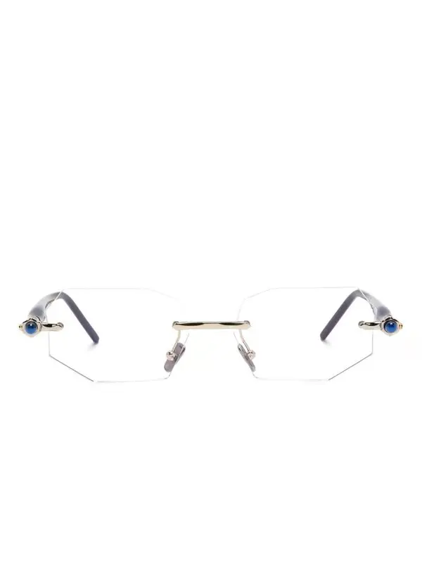 KUBORAUM Rimless Geometric-frame Glasses - Silver