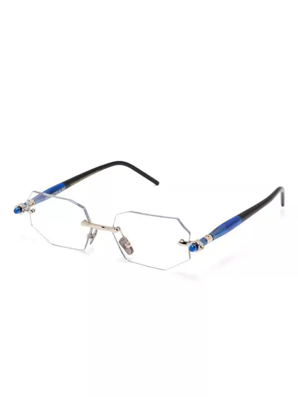 KUBORAUM Rimless Geometric-frame Eyeglasses