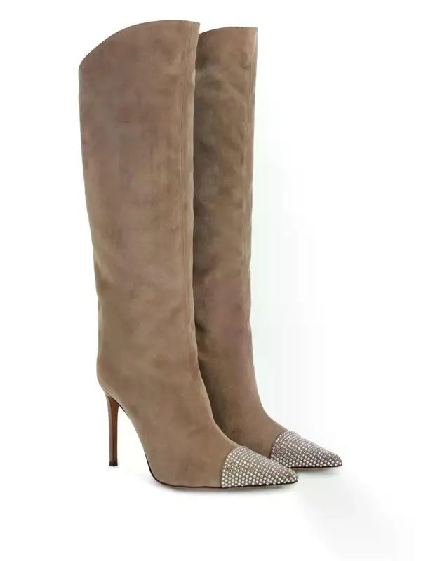 Alexandre Vauthier Bonny Stiletto Boots - Brown