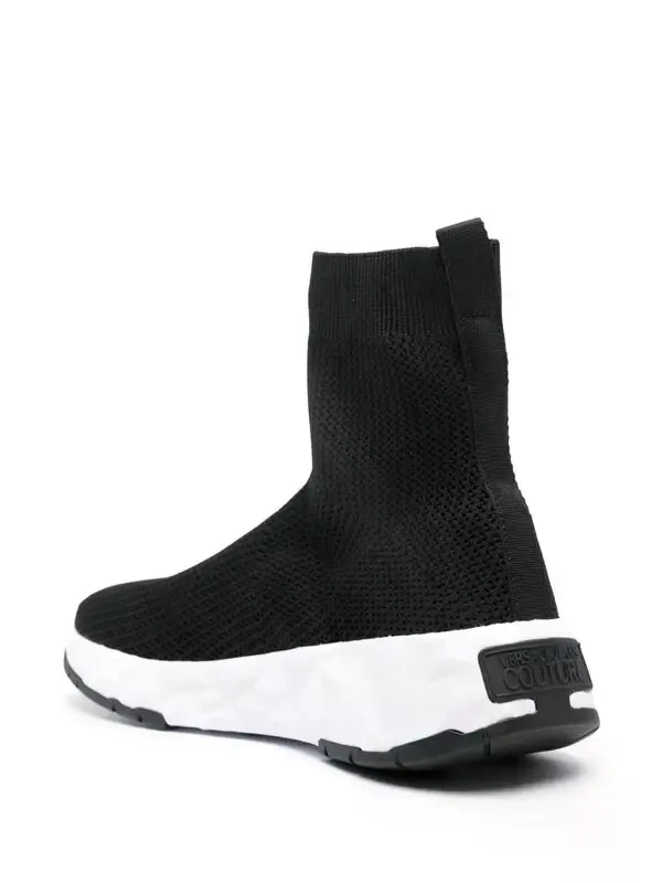 Versace Logo Print Sock Sneakers