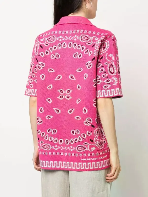 Alanui Paisley Print Short Sleeve Shirt