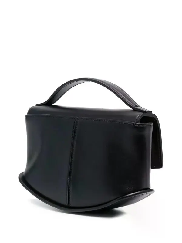 DURAZZI MILANO Flip-lock Leather Shoulder Bag