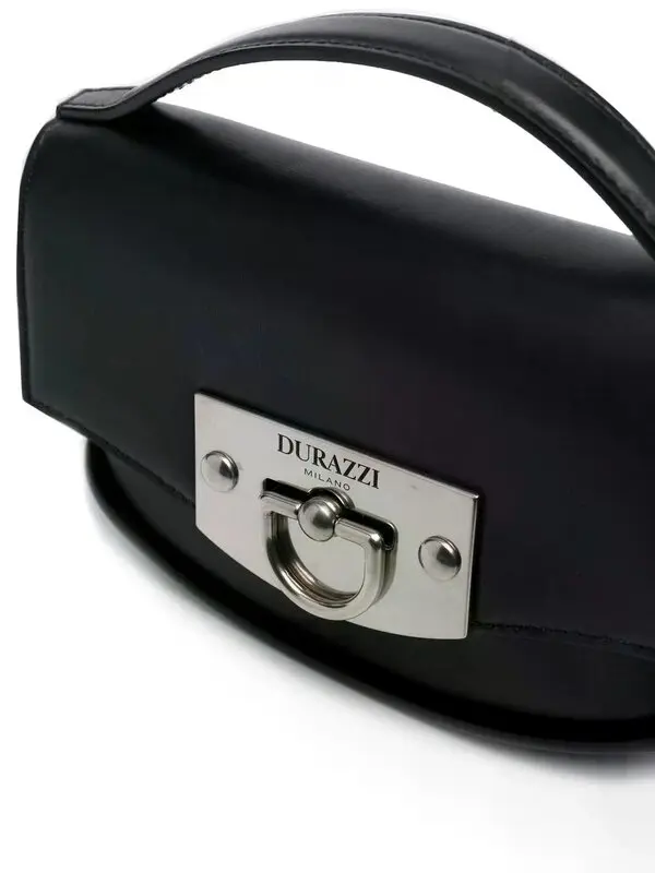 DURAZZI MILANO Flip-lock Leather Shoulder Bag