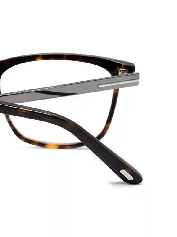 TOM FORD Square Frame Glasses - Brown