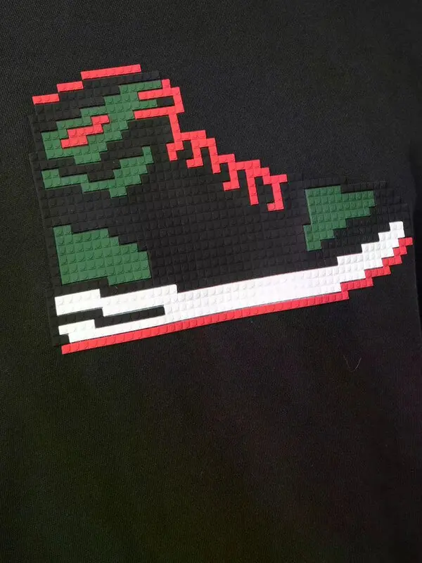 MOSTLY HEARD RARELY SEEN 8-BIT Red Sneak Sweatshirt - Black
