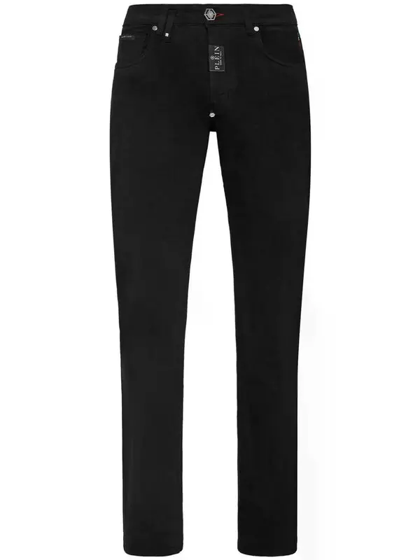 Philipp Plein Supreme Logo-plaque Straight-leg Jeans