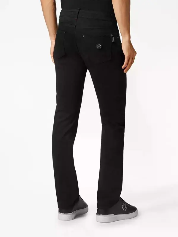 Philipp Plein Supreme Logo-plaque Straight-leg Jeans
