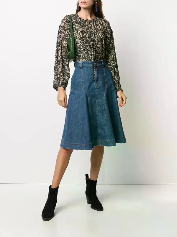 MARANT ETOILE Liliana Oversized Floral-print Blouse