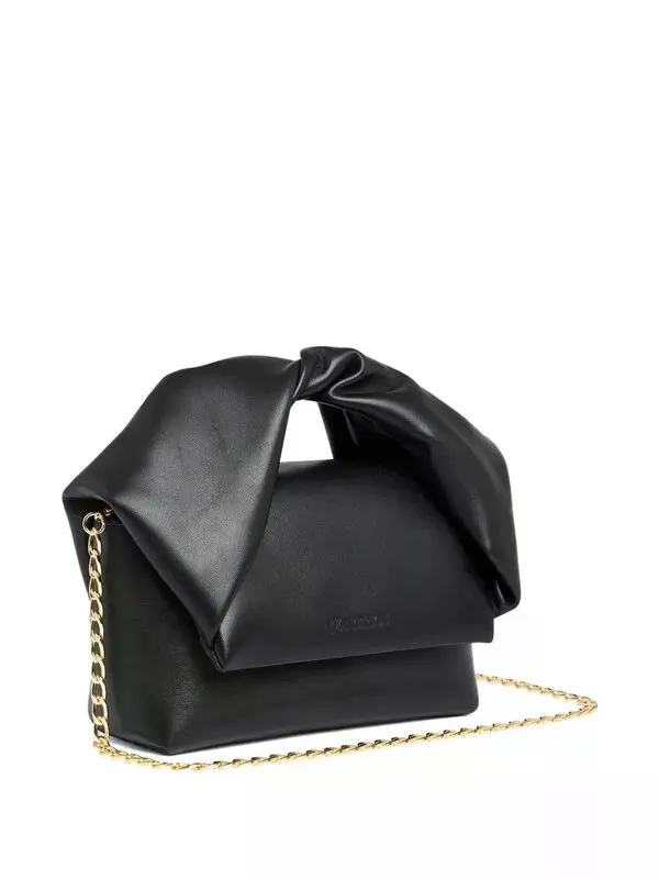 JW Anderson Twister Leather Tote Bag - Black