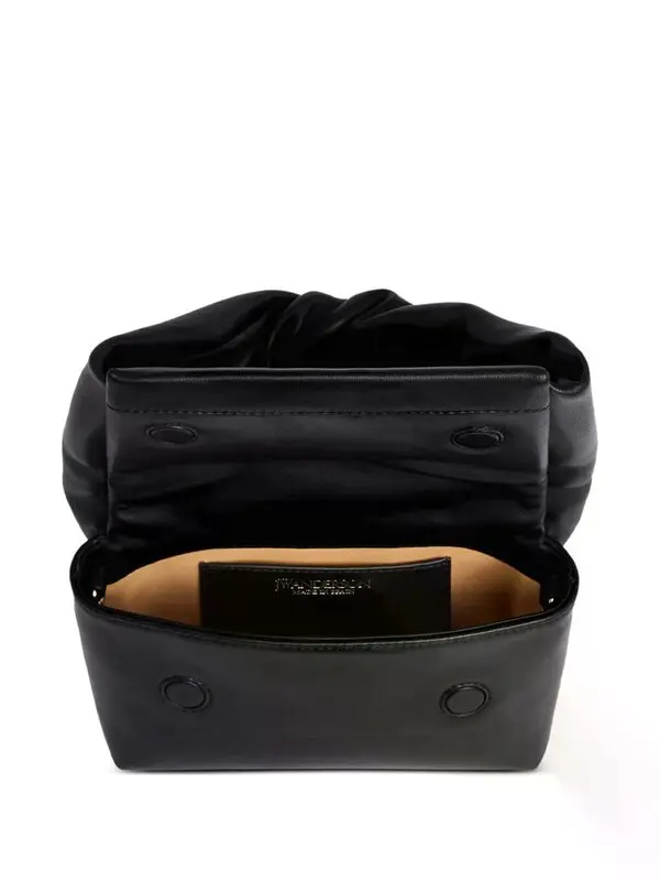 JW Anderson Twister Leather Tote Bag - Black