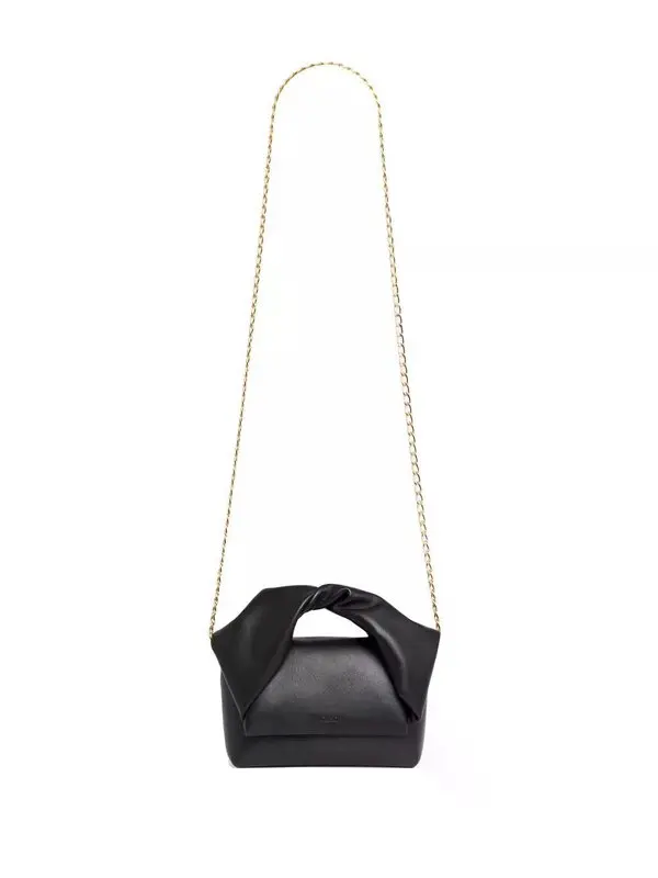 JW Anderson Twister Leather Tote Bag - Black