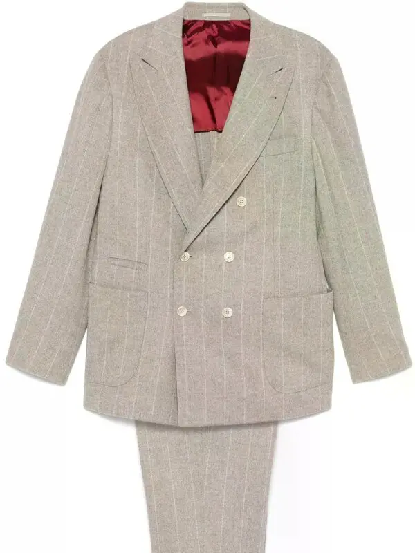 Brunello Cucinelli Pinstriped Suit