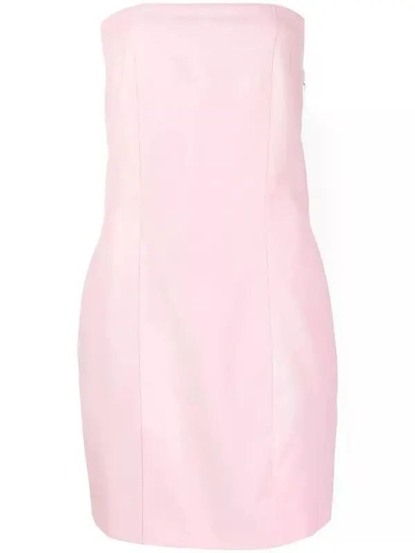 Rokh Strapless Open Back Mini Dress