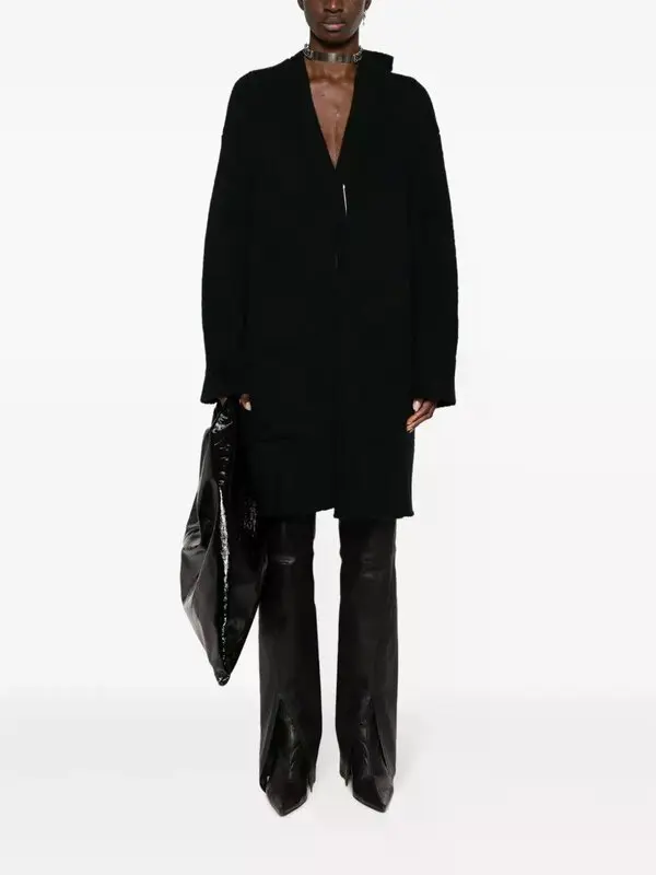 Yohji Yamamoto Asymmetric V-neck Cardigan-coat