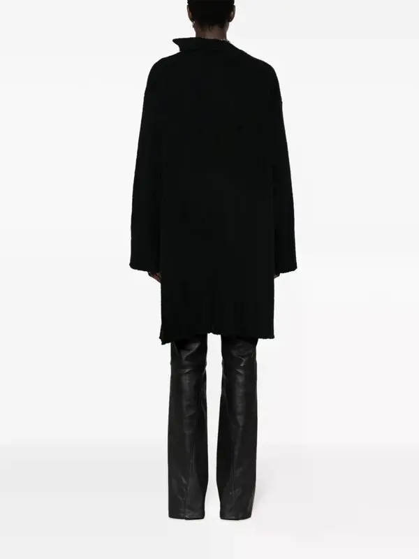 Yohji Yamamoto Asymmetric V-neck Cardigan-coat