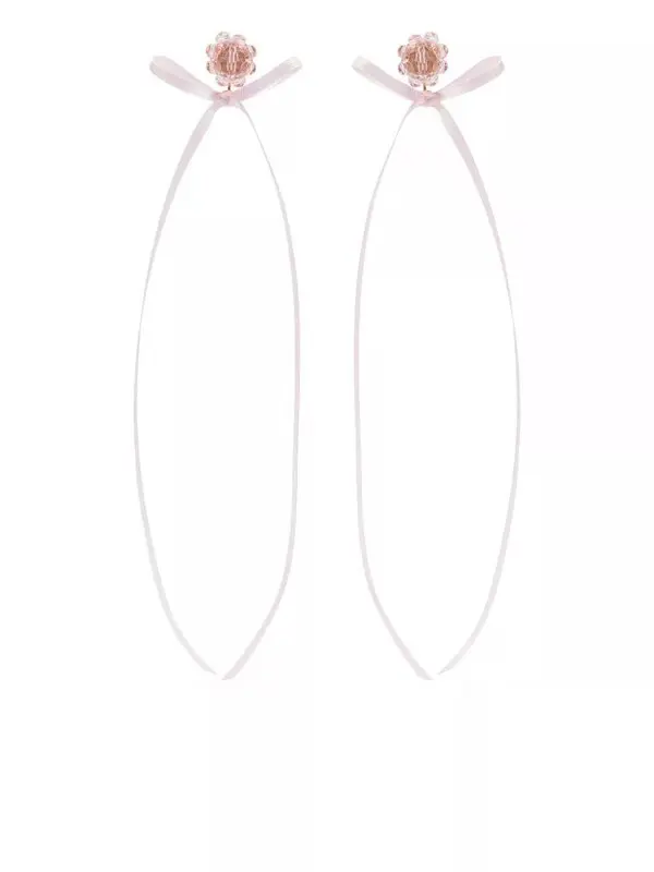 Simone Rocha Bow Ribbon Stud Earrings