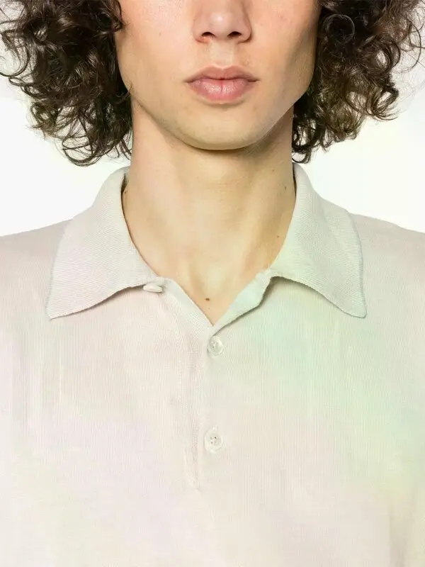 Eleventy Fine-ribbed Polo Shirt