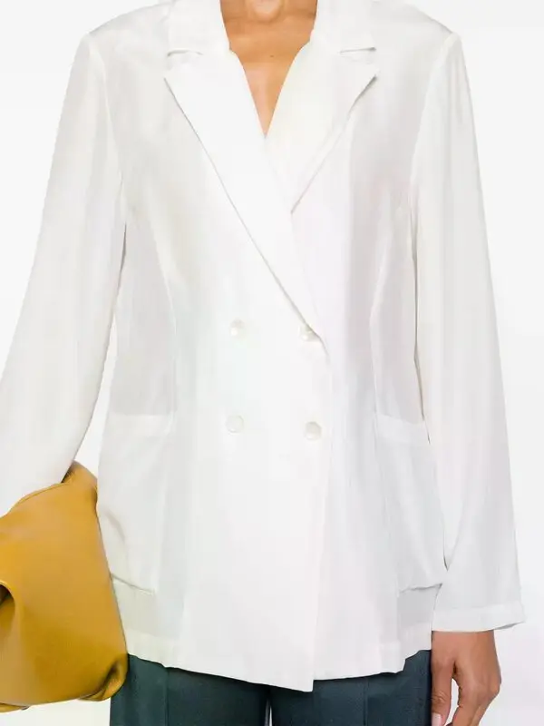 P.a.r.o.s.h Sofia Double-breasted Silk Blazer