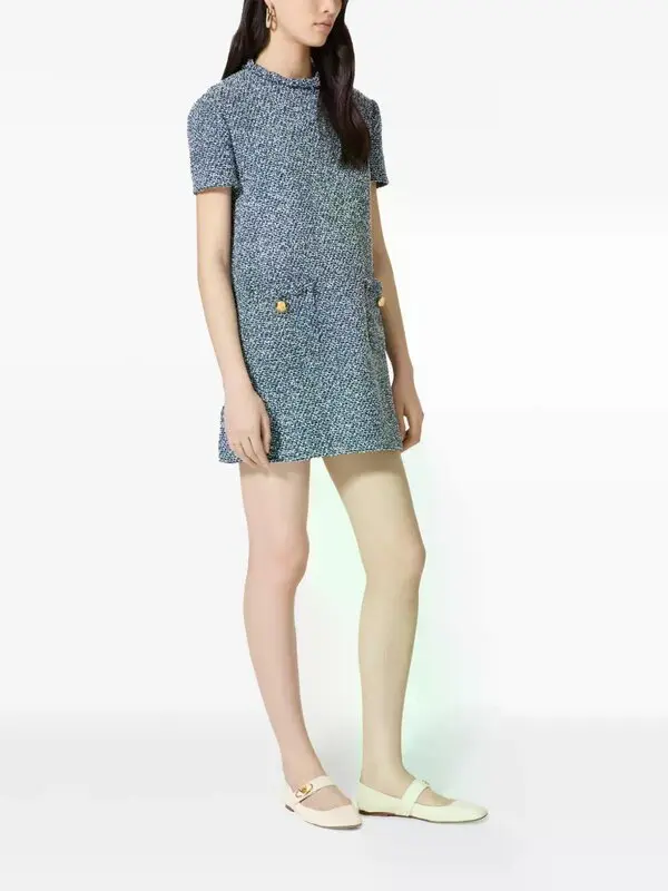Valentino Garavani Tweed Mélange Mini Dress